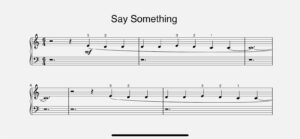 How to play Say Something on piano | Skoove